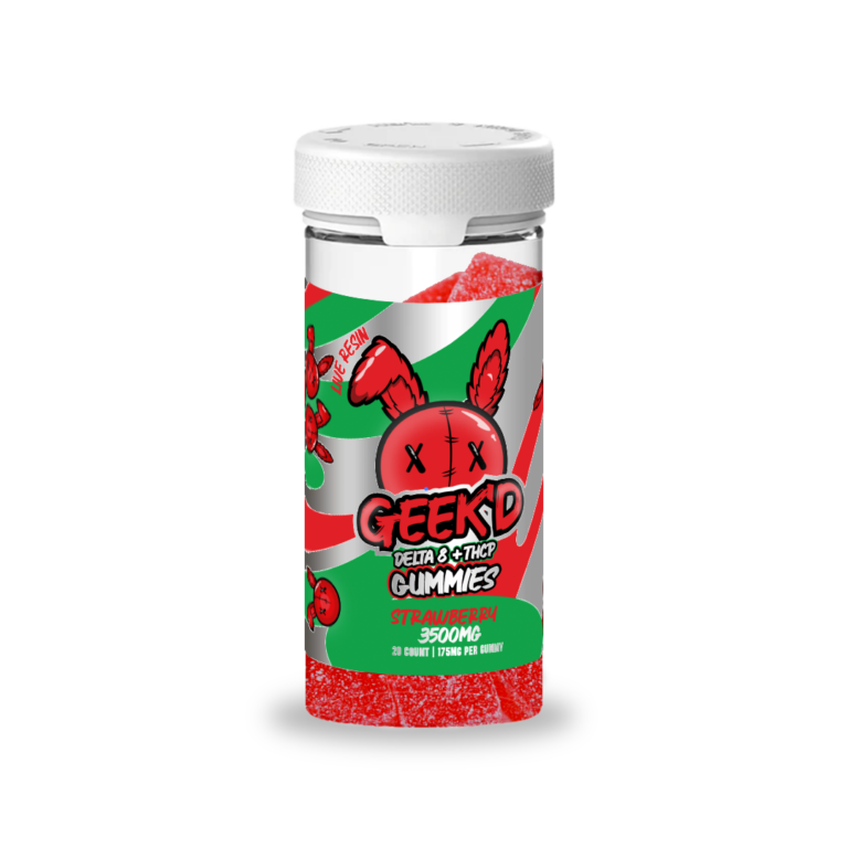 GEEK’D EXTRACTS – DELTA 8 + THCP GUMMIES – GREEN APPLE